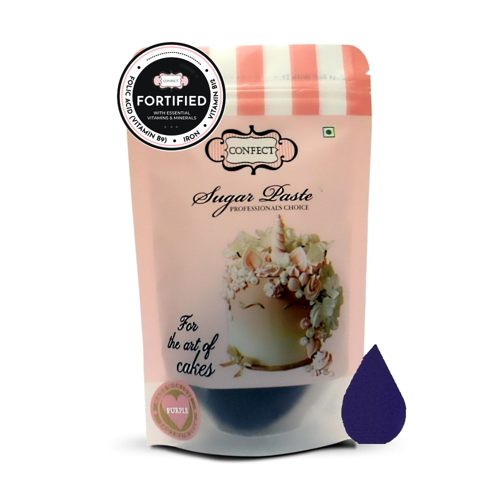 Purple Fondant | Edible Nutritional Sugarpaste 250 Gm – Confect