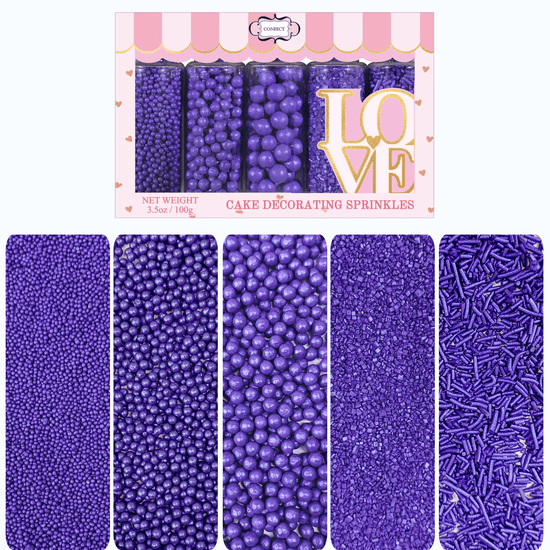 Sprinkles for Cakes & Cupcakes Decoration | USP-1(Purple) – Confect