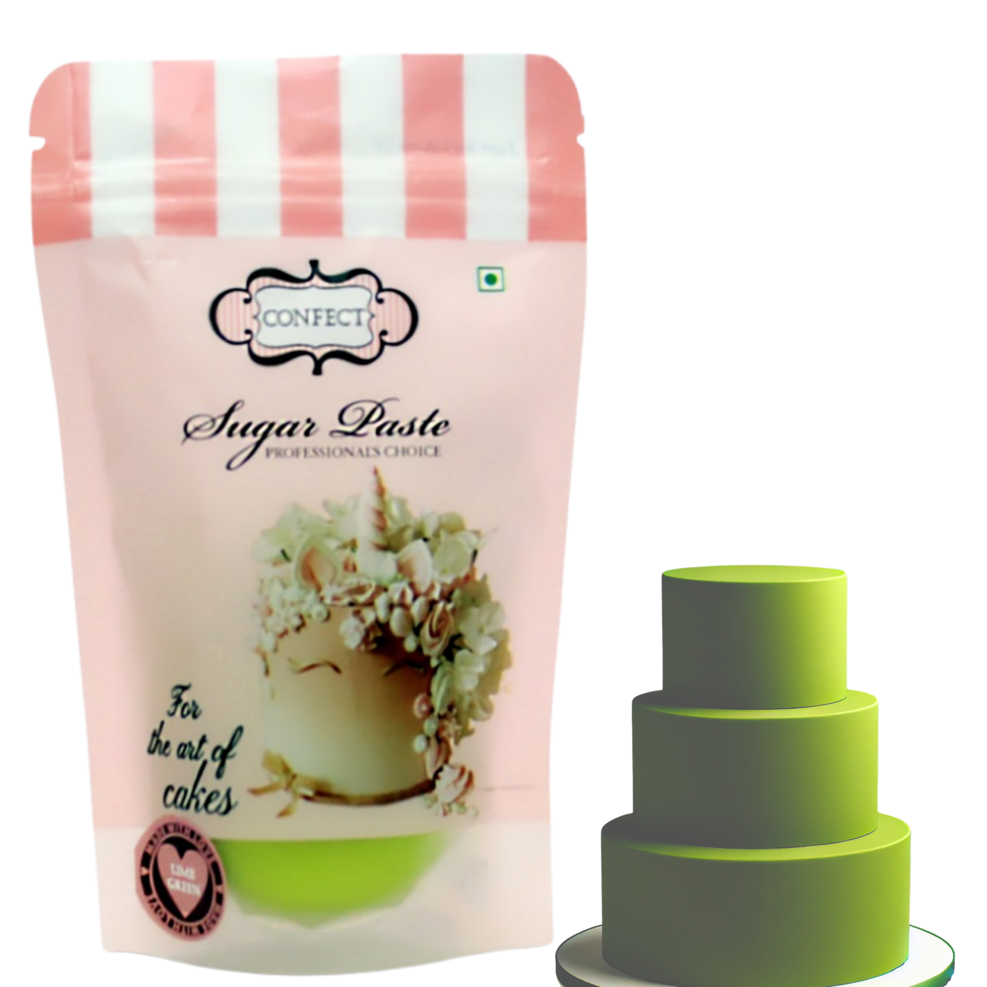 Lime Green Fondant | Edible Sugarpaste 250 Gm – Confect