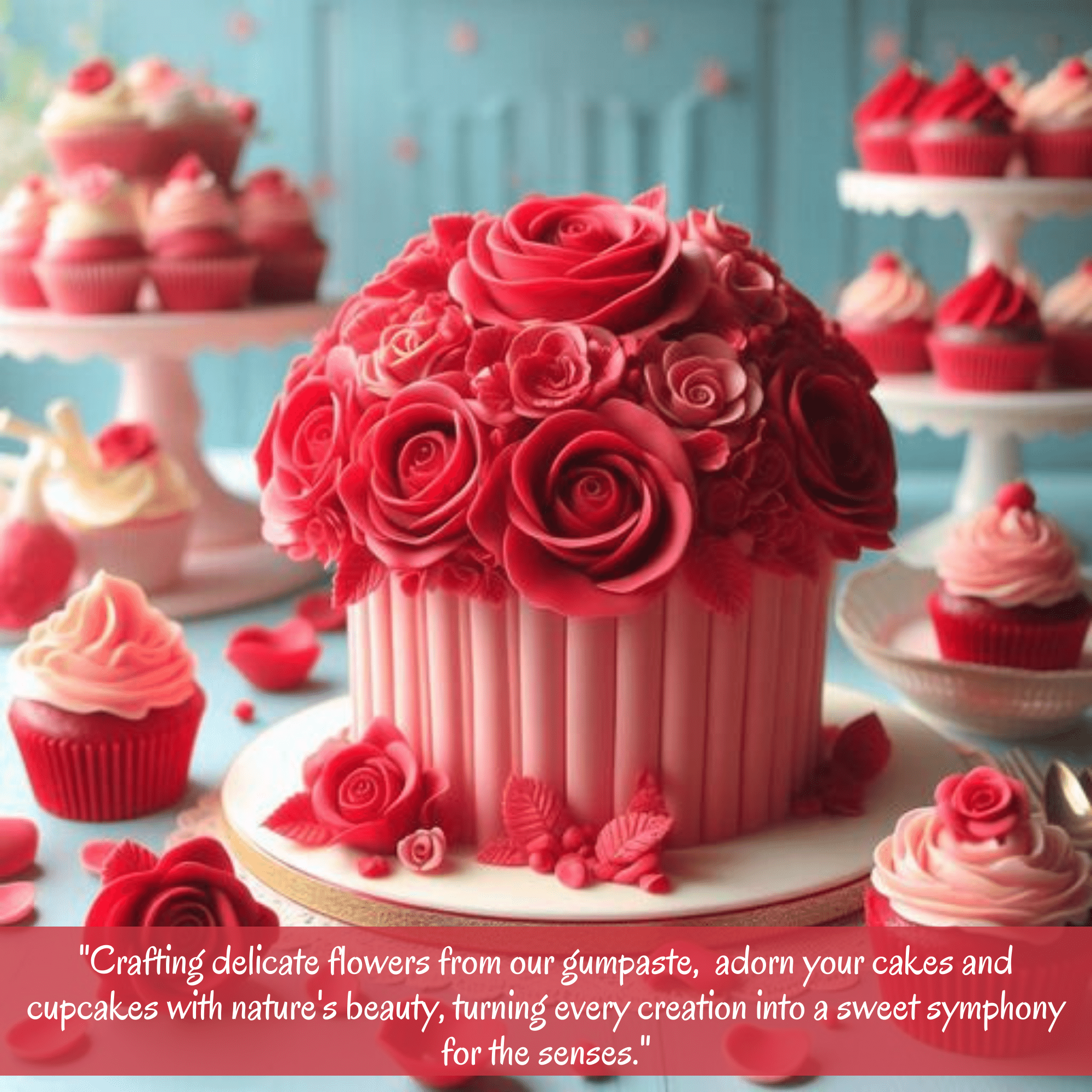 Vegan Gum Paste Flowers for Cakes Online – Confect