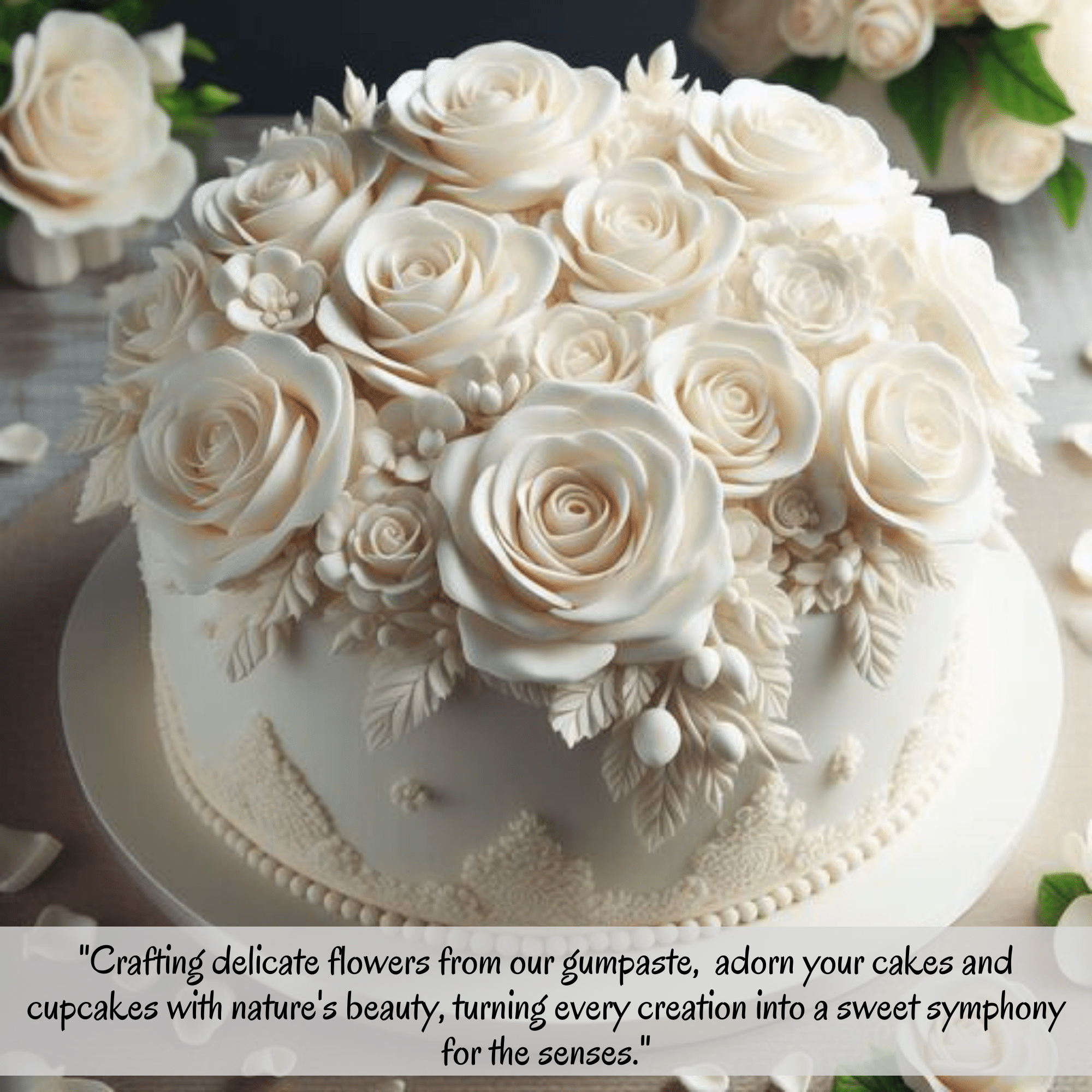 Vegan Gum Paste Flowers for Cakes Online – Confect – Confect - The ...