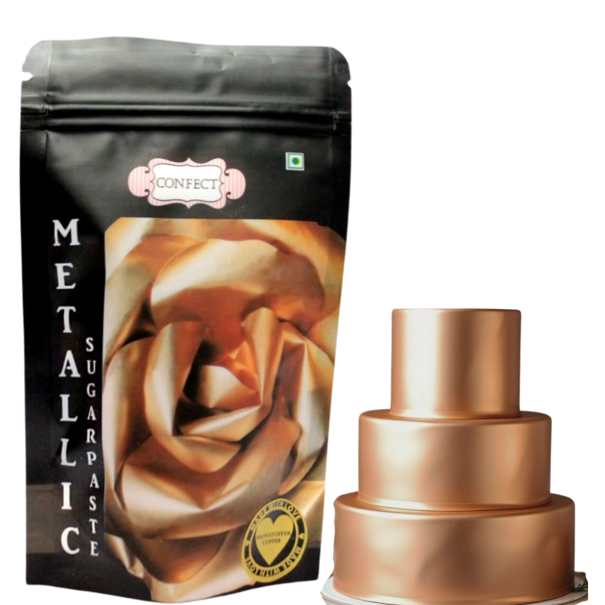Glistening Gold | Edible Sugar Paste 250 Gm – Confect