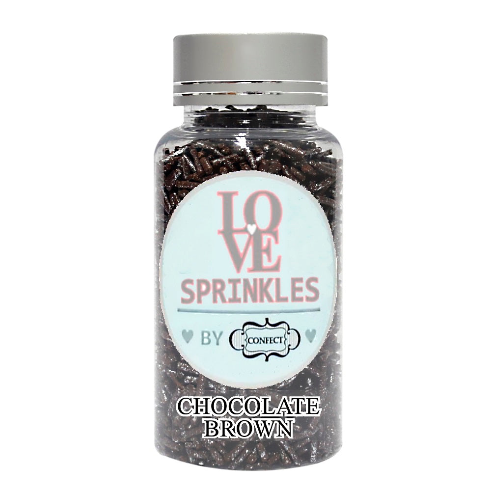 Brown Vermicelli Sprinkles 90 Gms – Confect