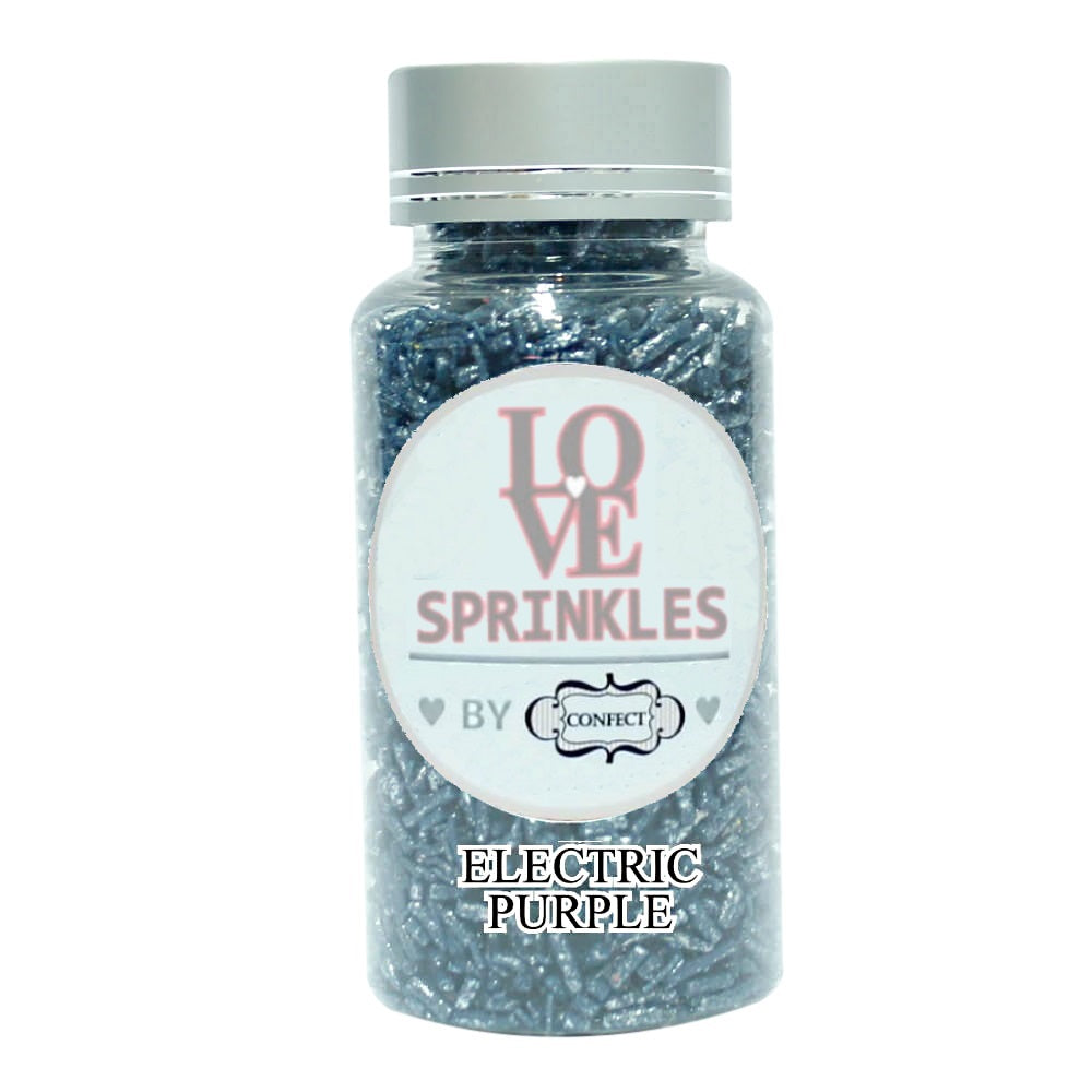 Confect Electric Purple Vermicelli Sprinkles 90 Gms – Confect - The Sugar Paste Company