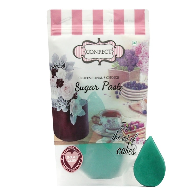 Confect Emrald Green Sugar Paste | Edible Fondant Chefs Choice for Cak ...