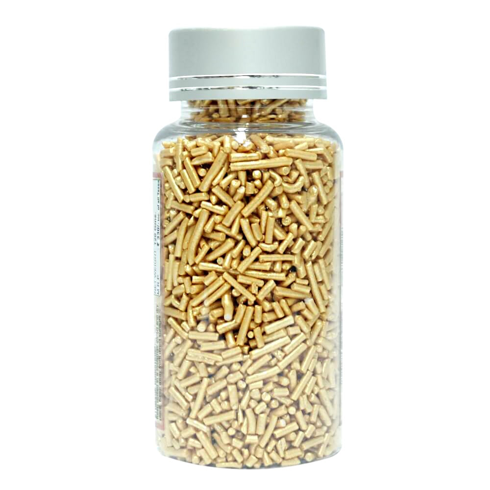 Confect English Gold Vermicelli Sprinkles 100 Gms – Confect - The Sugar ...