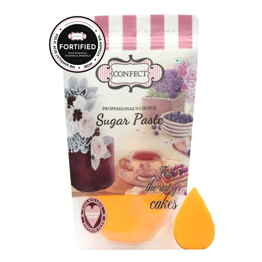 Citrus Orange Fondant | Edible Nutritional Sugarpaste 1 Kg – Confect