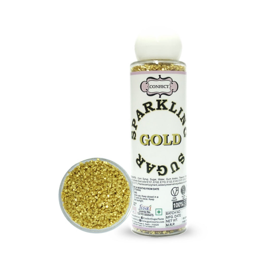Gold | Sparkling Sugar 100 Gm – Confect