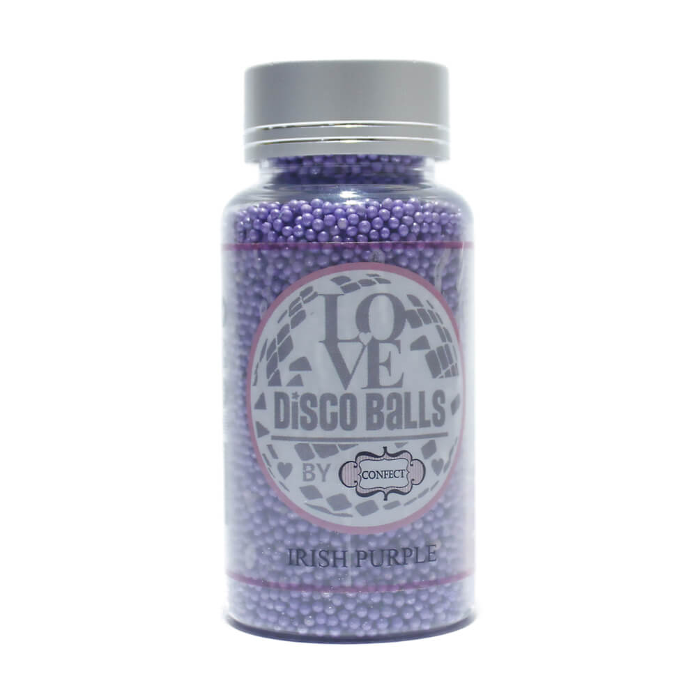 Irish Purple Disco Balls Sprinkles 2 MM 120 Gms – Confect