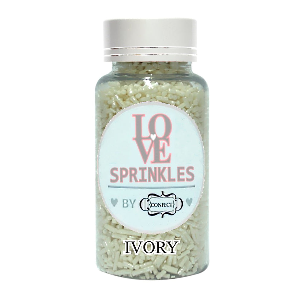 Confect Ivory Vermicelli Sprinkles 90 Gms