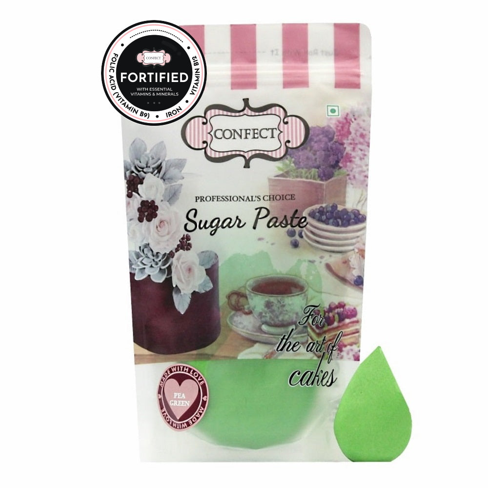 Pea Green Fondant | Edible Nutritional Sugarpaste 1 Kg – Confect