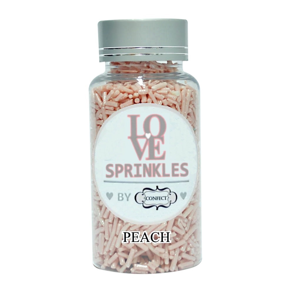 Confect Peach Vermicelli Sprinkles 90 Gms – Confect - The Sugar Paste ...