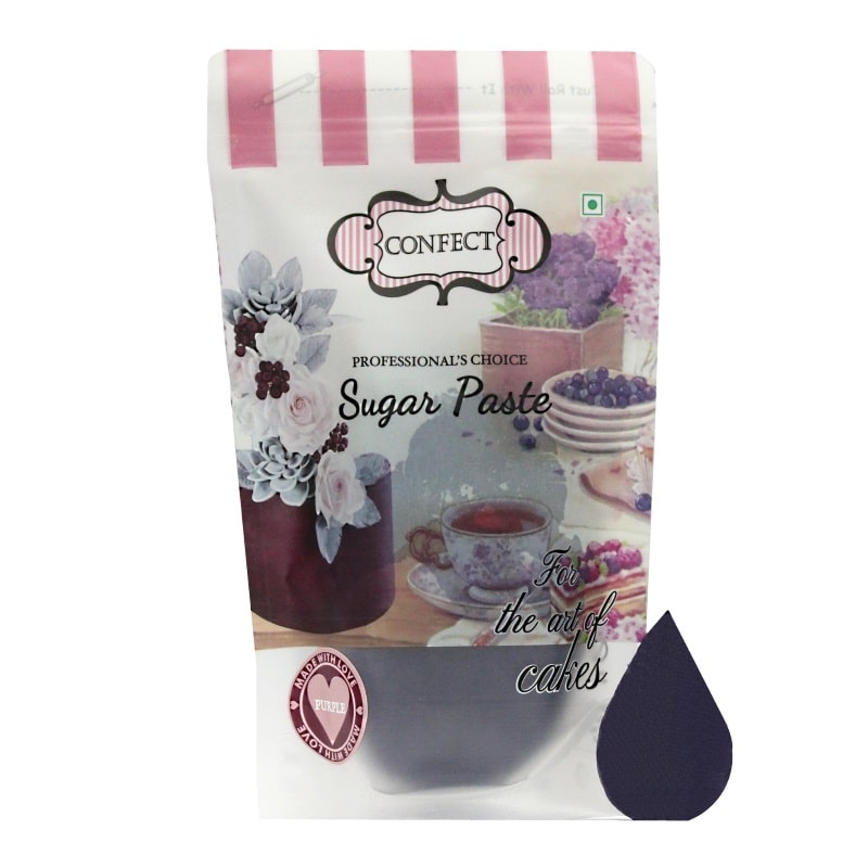Confect Purple Sugar Paste | Edible Fondant Chefs Choice for Cake Deco ...
