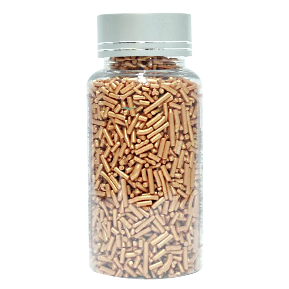 Confect Rose Gold Vermicelli Sprinkles 100 Gms – Confect - The Sugar ...