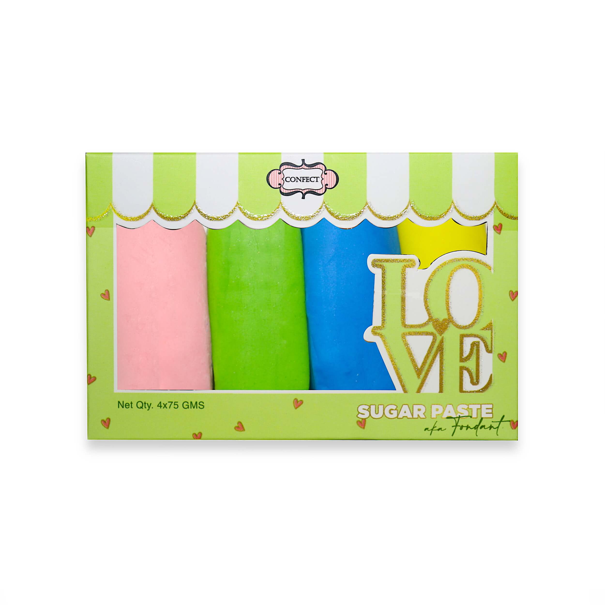 Multipack of Old Rose, Pea Green, Sky Blue and Yellow Sugarpaste 16 ...