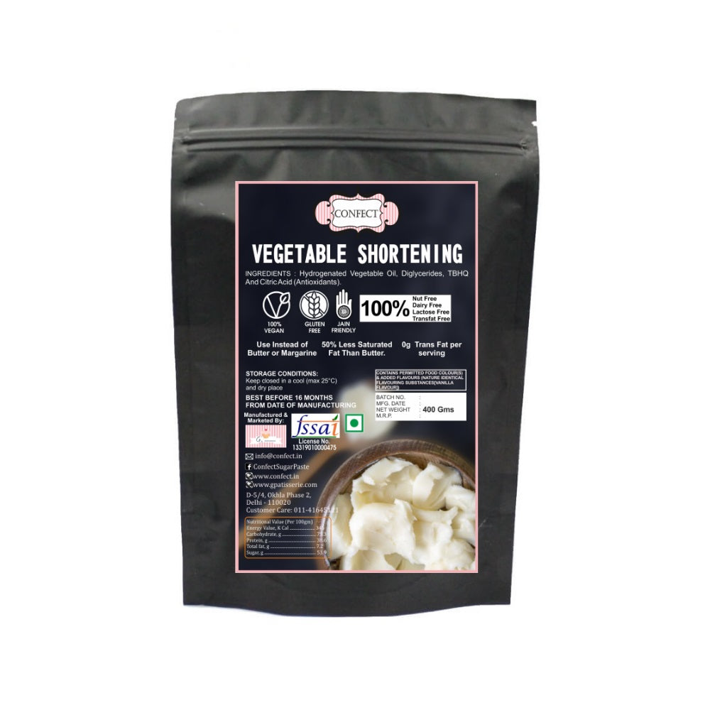 Confect Vegetable Shortening 400 Gms – Confect - The Sugar Paste Company