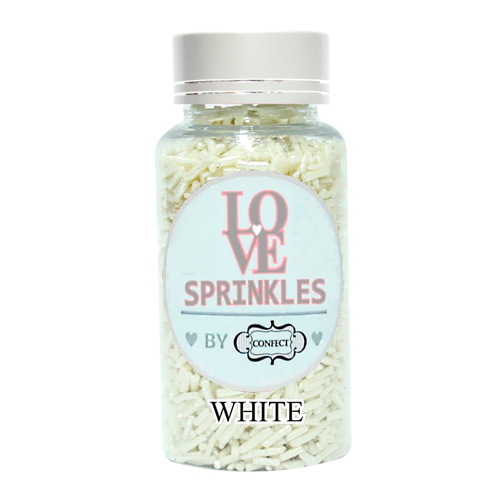 White Vermicelli Sprinkles 90 Gms – Confect