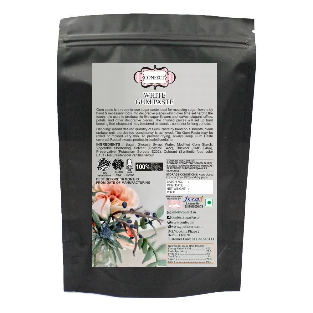 Confect White Gum Paste 1 Kg – Confect - The Sugar Paste Company