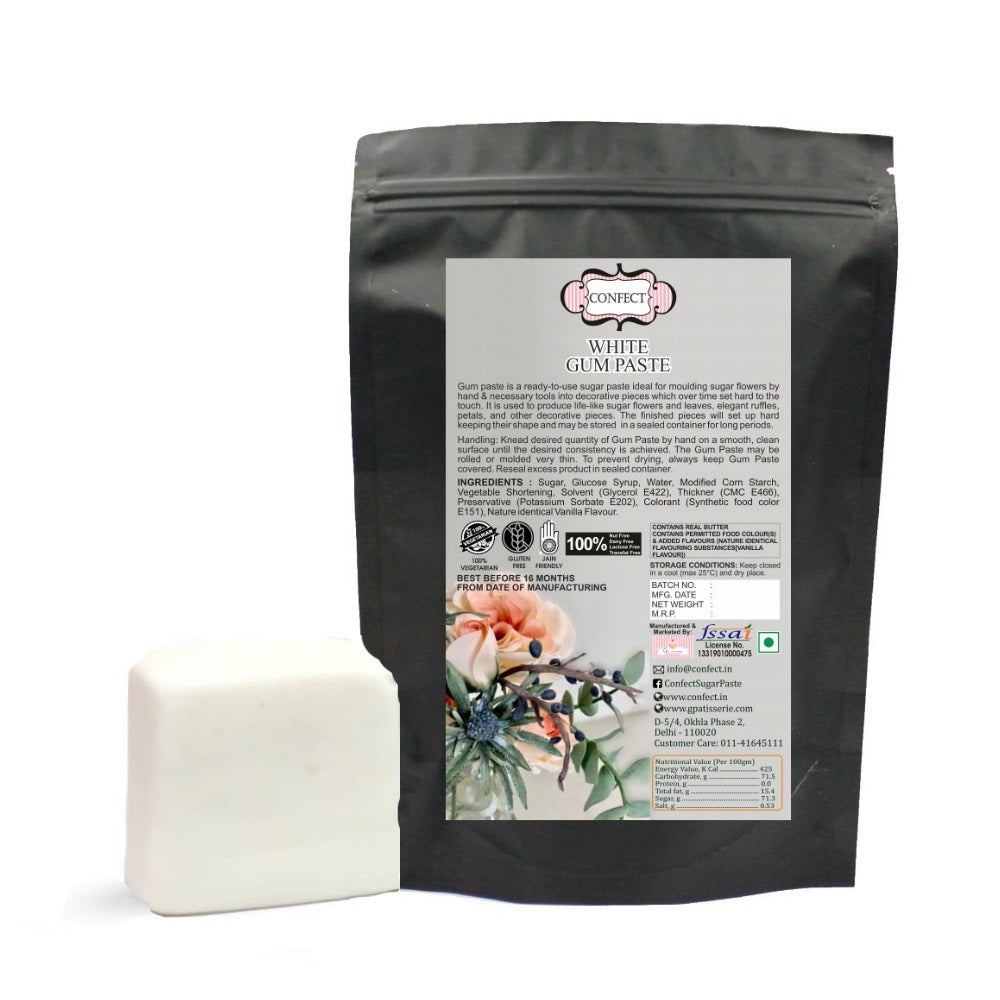 Confect White Gum Paste 1 Kg – Confect - The Sugar Paste Company